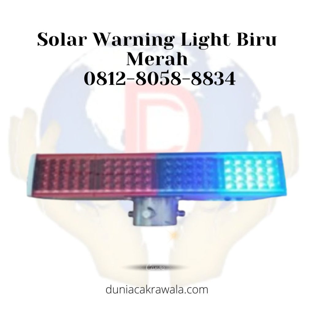 Solar warning light Biru Merah - PT DUNIA CAKRAWALA
